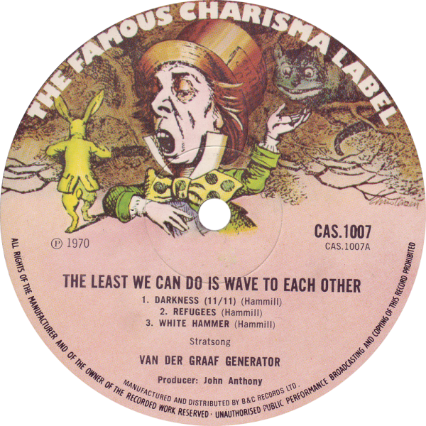 CAS 1007 – Van der Graaf Generator | Rare Record Collector