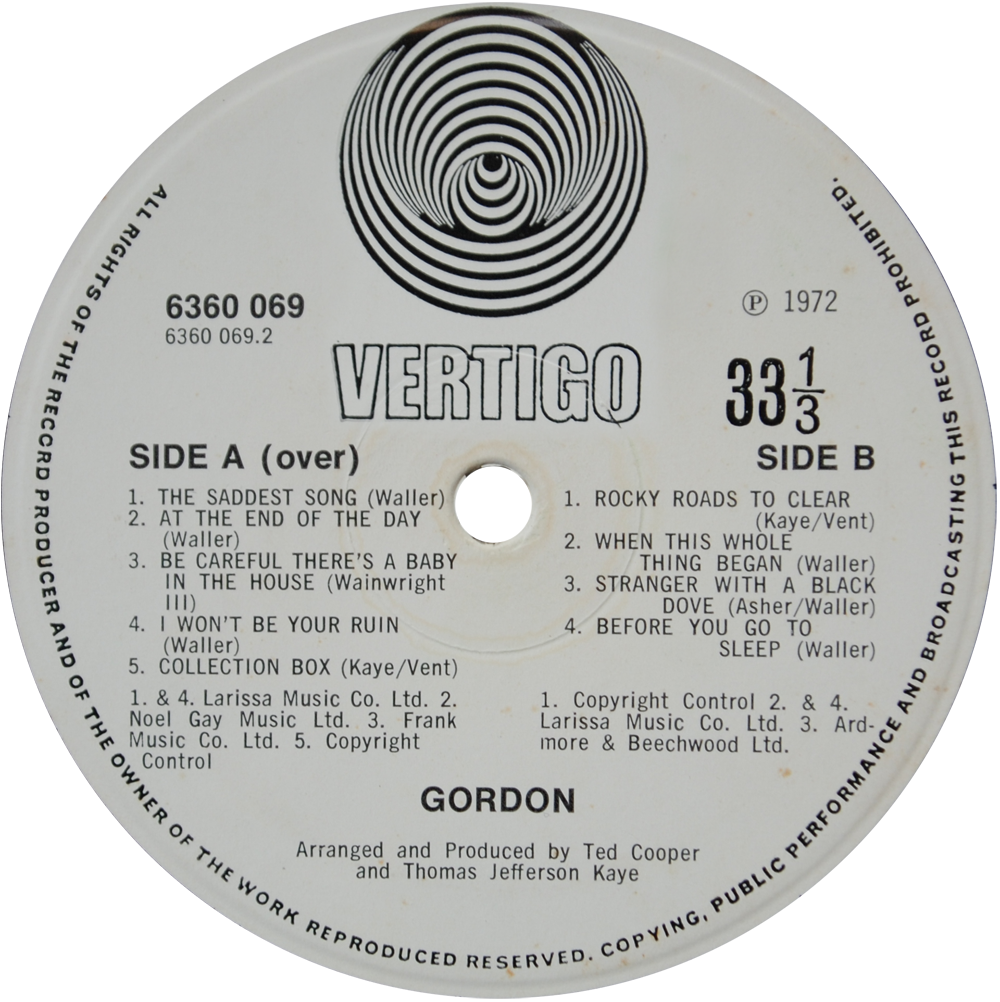 6360 069 – Gordon | Rare Record Collector