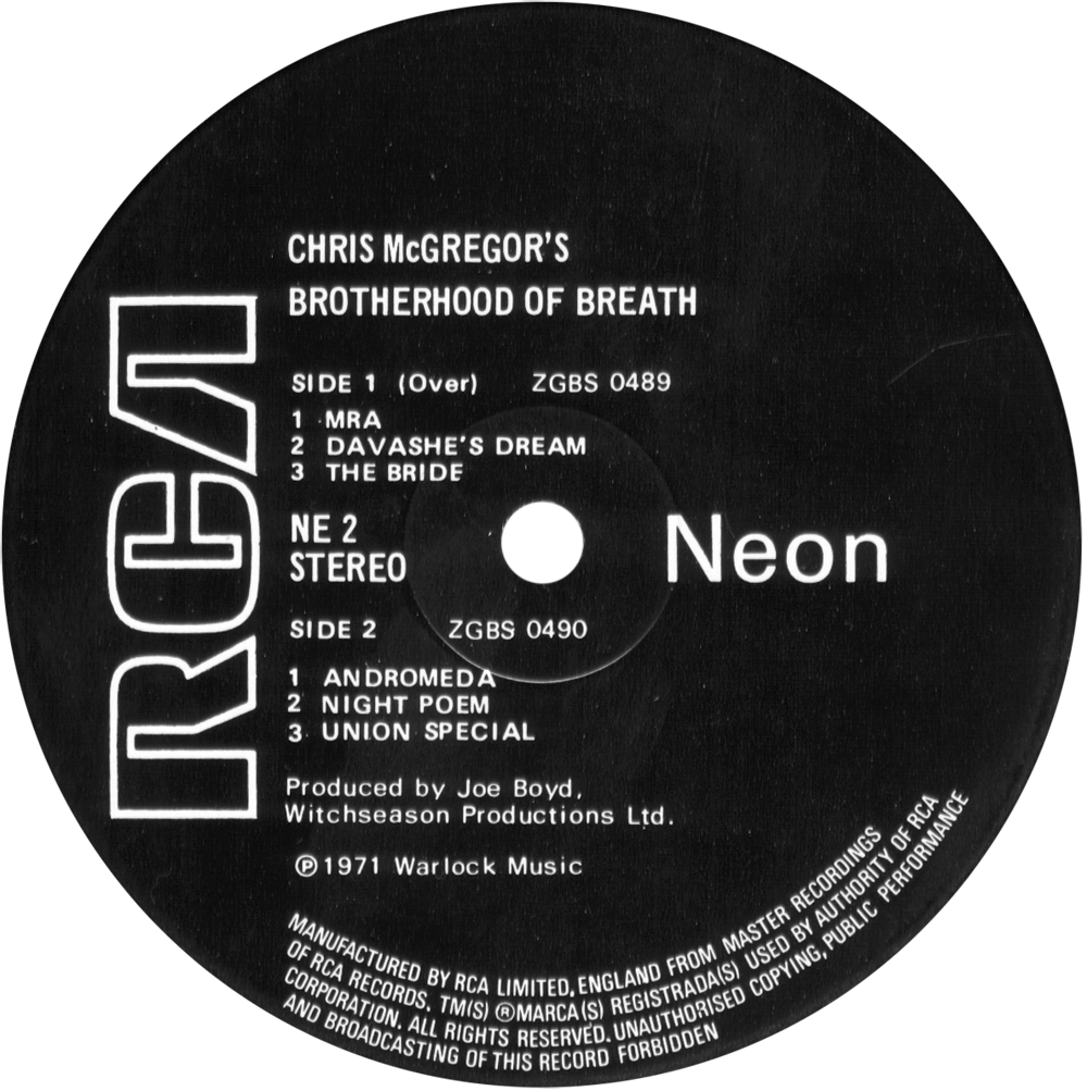 NE 2 – Chris McGregor | Rare Record Collector