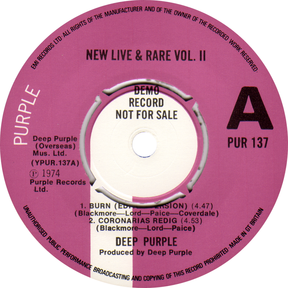 PUR 137 – Deep Purple | Rare Record Collector